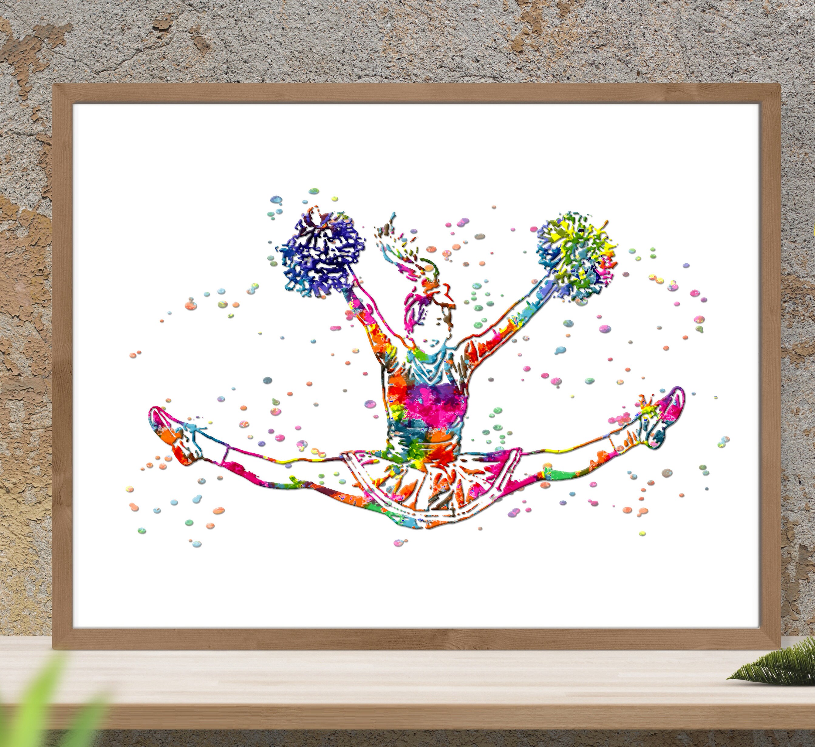Cheerleader Gift, GYMNASTICS SPORTS, Gymnast Girl, Girls Room Décor ...