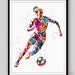GIRLS SOCCER, SOCCER Décor, Personalized Soccer Canvas Art for Girls ...