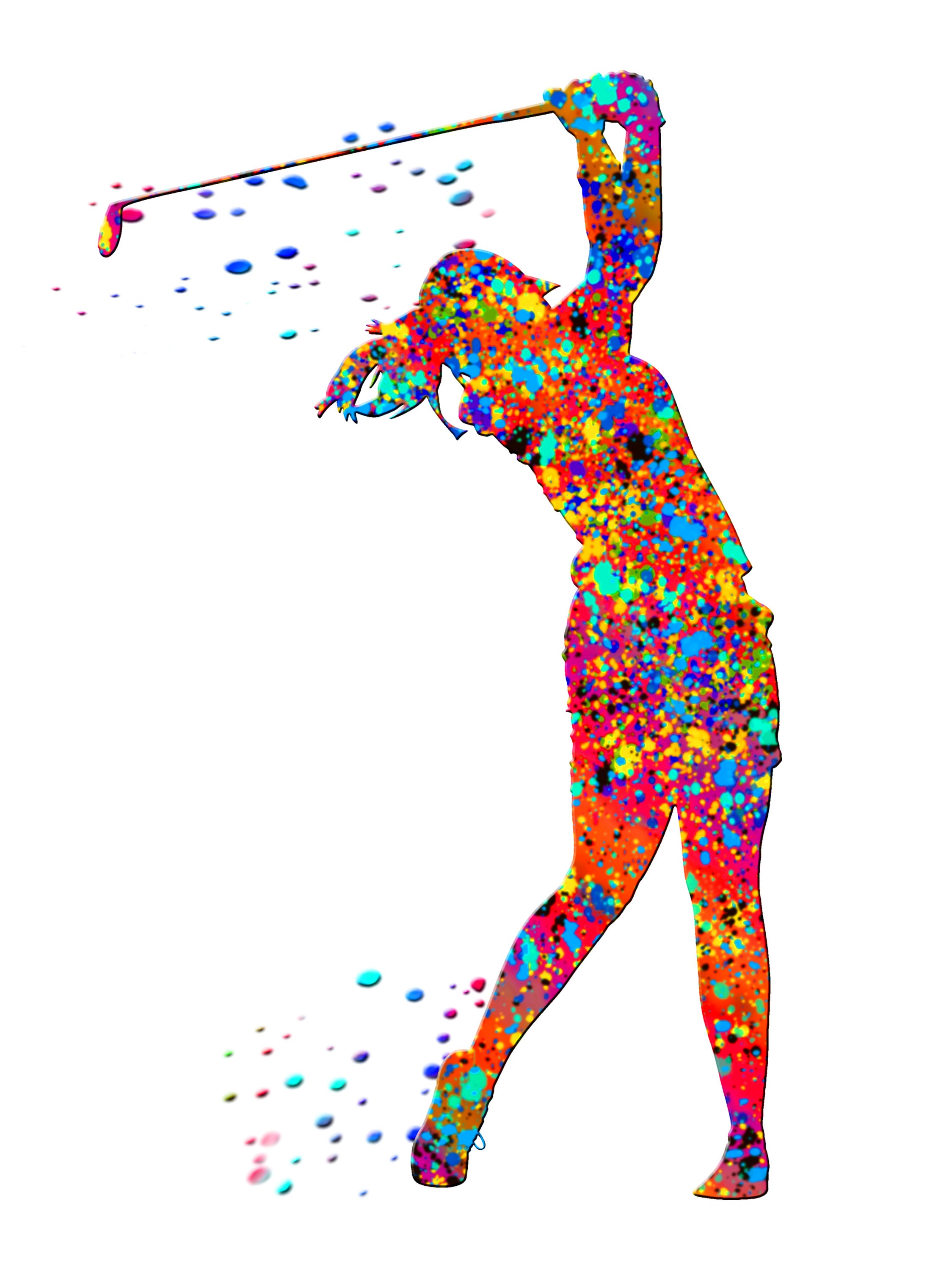 FEMALE GOLFER, GOLF Wall Art, Girls Room Sport Poster Sportsman Gift ...