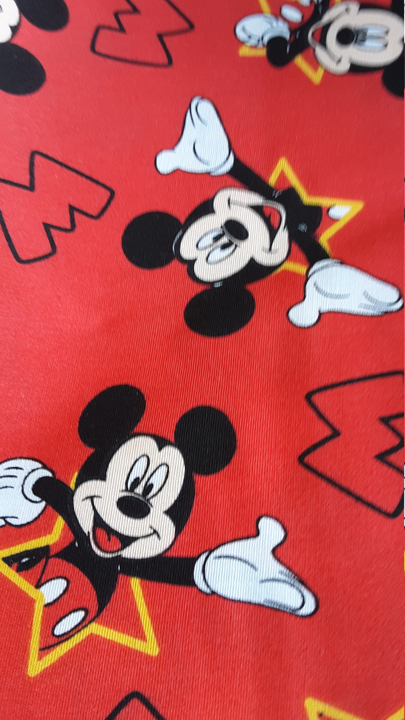 100% COTTON quilting fabric DISNEY MICKEY MOUSe print 1/4 | Etsy