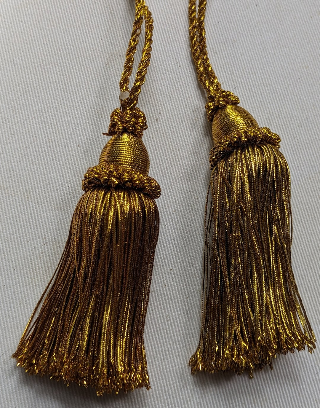 Metallic GOLD Drapery Tassel/)curtain & Drapery Tassel//tassel Length 8 ...