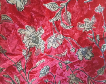 Burnout Velvet Fabric | Etsy