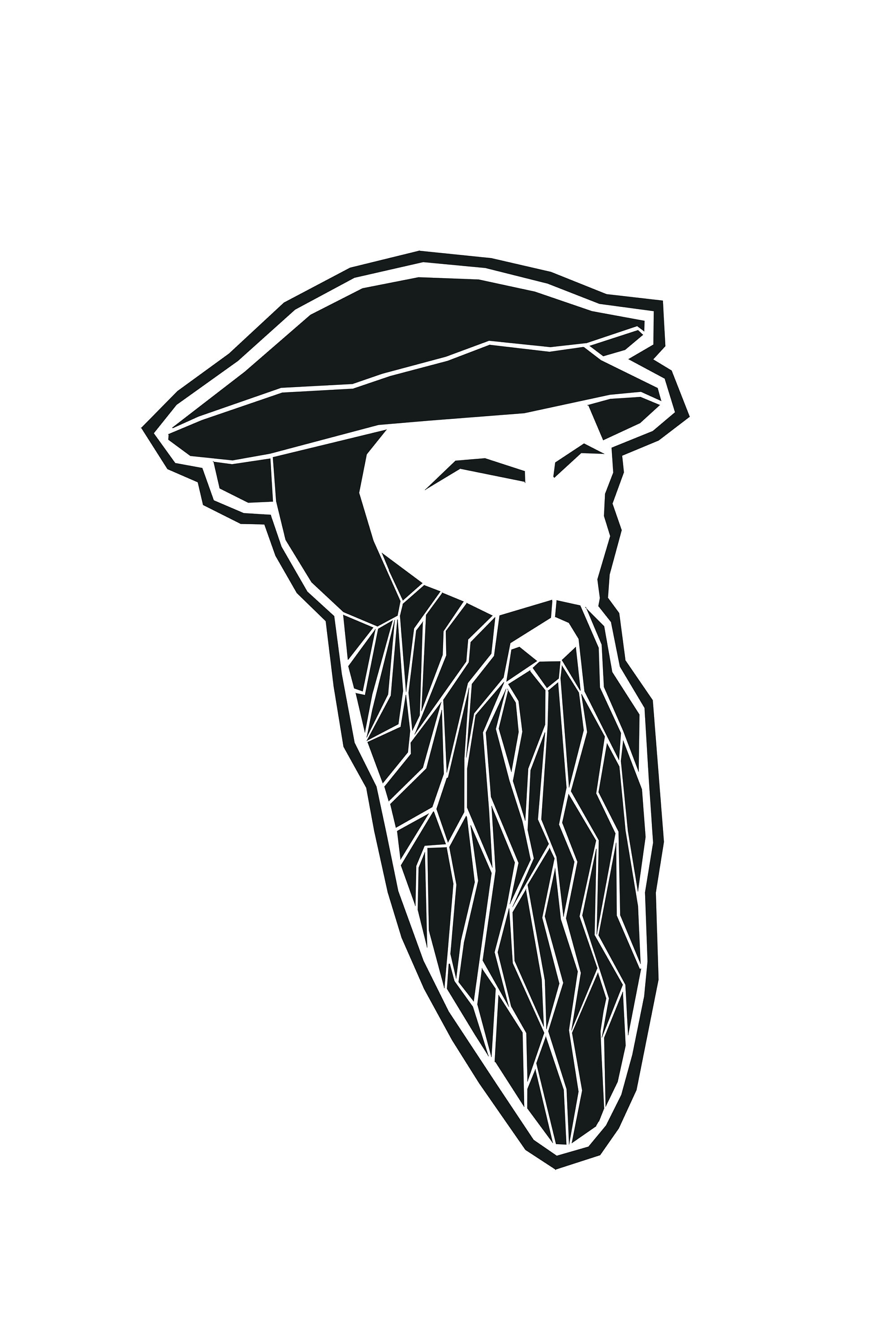 John Calvin Stylized Outline / Minimalistic Wall Decor / - Etsy