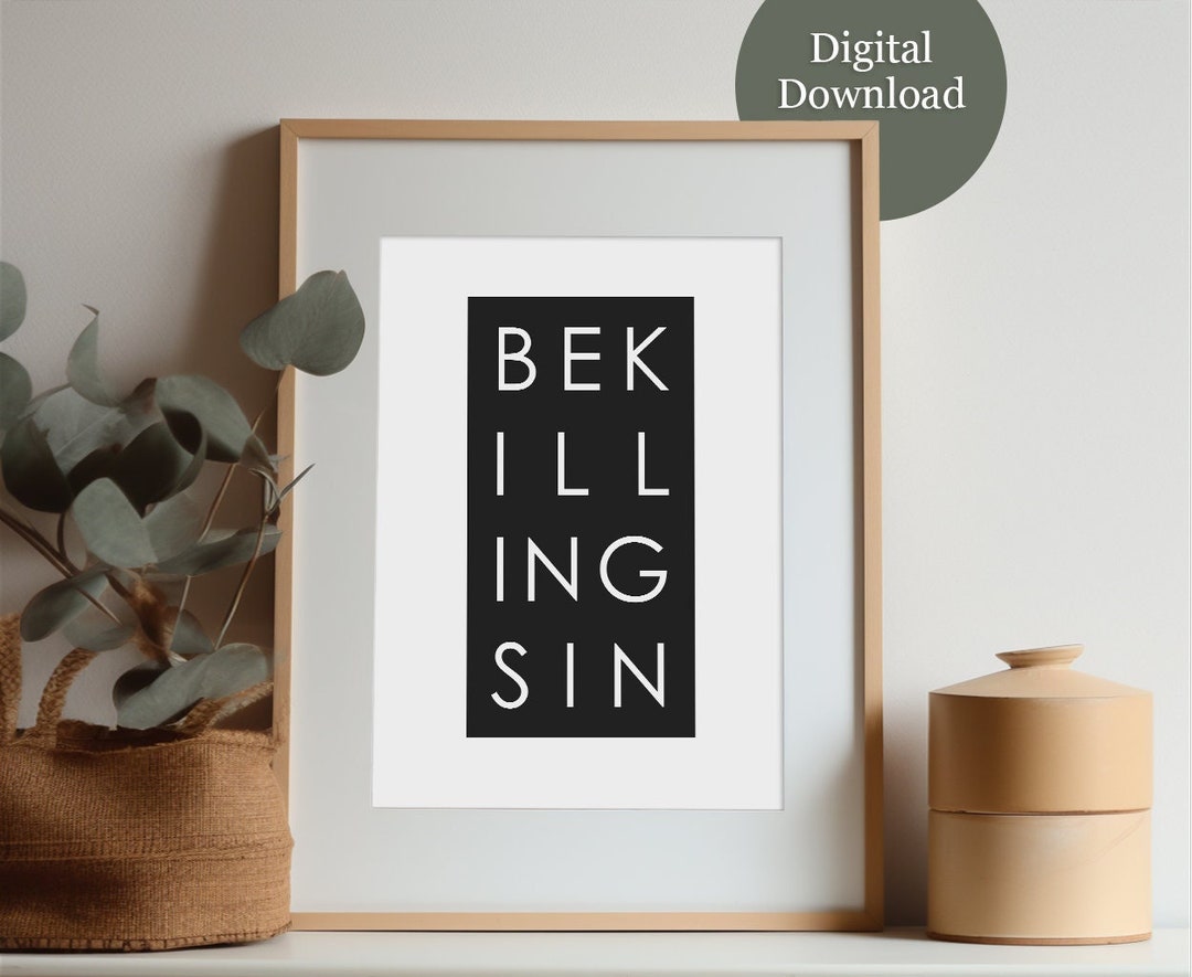 Be Killing Sin Poster / John Owen Quote / Reformed Theology / Digital Download Wall Art - Etsy