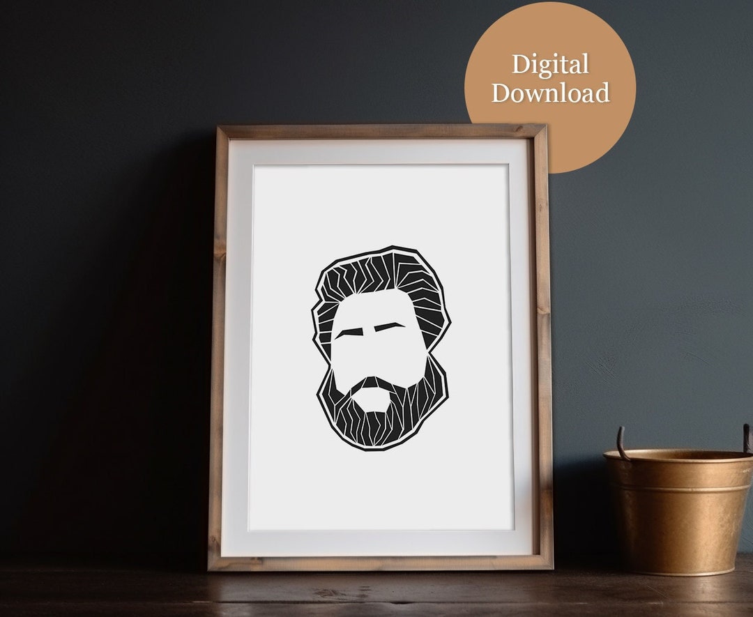 Charles Spurgeon Stylized Outline / Minimalistic Wall Decor / Reformed ...