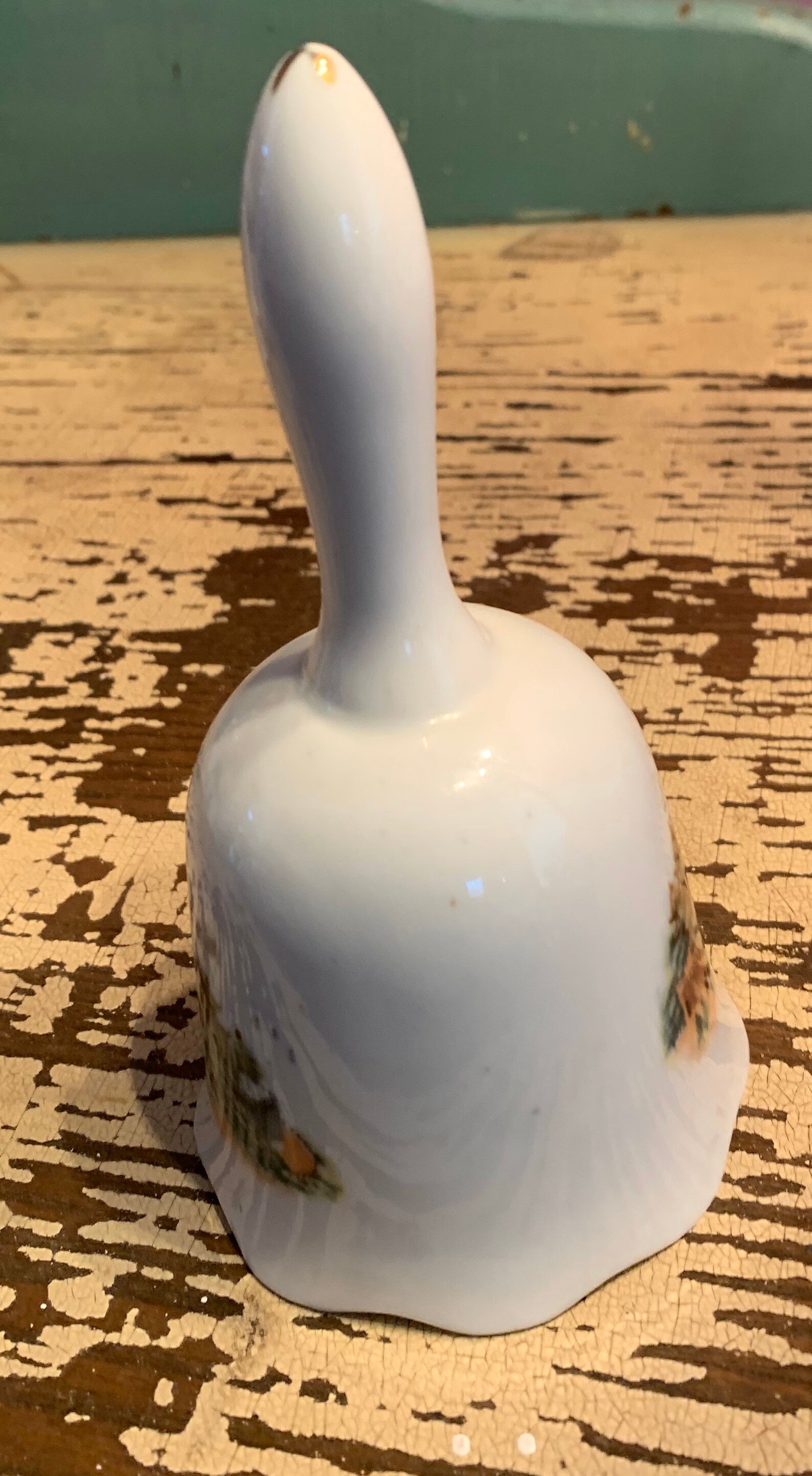 Vintage Porcelain Bell With Japanese scene on each side | Etsy