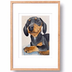 Custom Watercolor Pet Portrait, Hand Painted Dog Art, Pet Photo Gift - Etsy