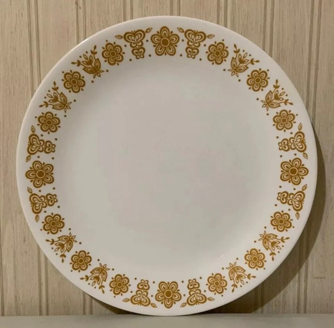 Vintage 1970s Corelle Butterfly Gold 10 1/4 Dinner Plate - Etsy