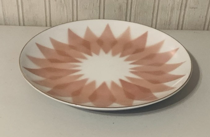 Vintage Embassy Fine China Red Diamond Pattern Dessert Plate - Etsy