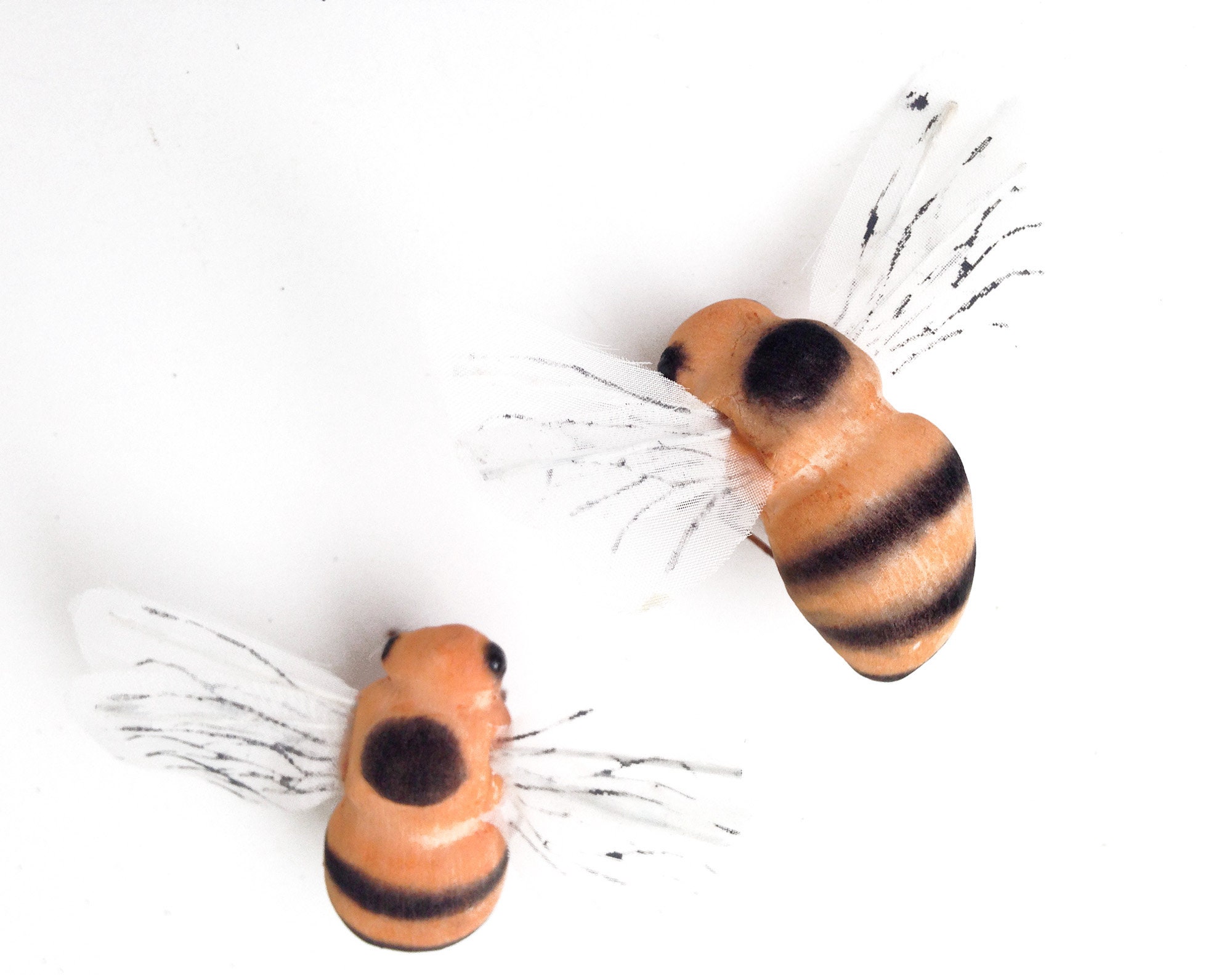 Artificial bee fake bee bumble bee large mushroom bee | Etsy