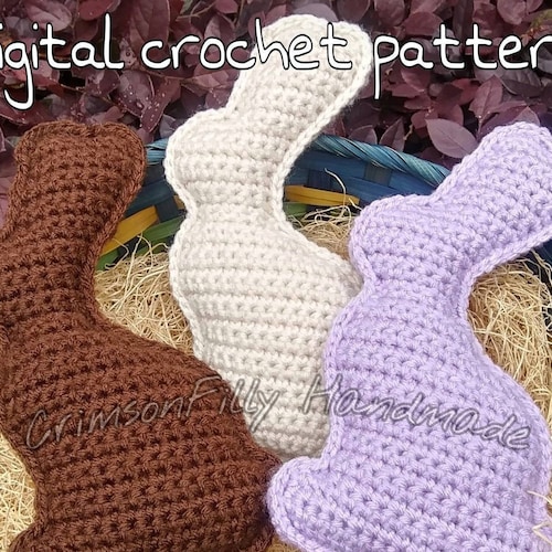 CROCHET PATTERN Chocolate Easter Bunny Rag Doll Instant | Etsy