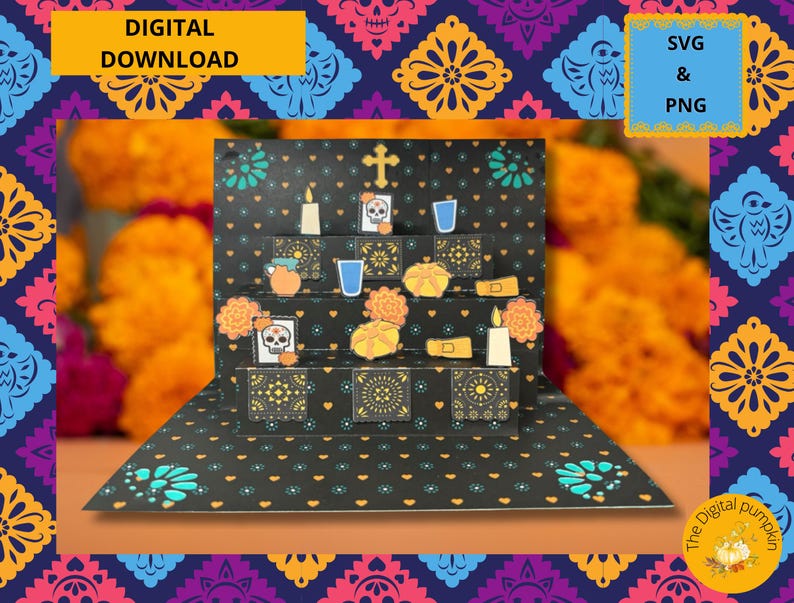 Altar, día de muertos, Nicho, Día de los muertos, SVG, PNG - Etsy México