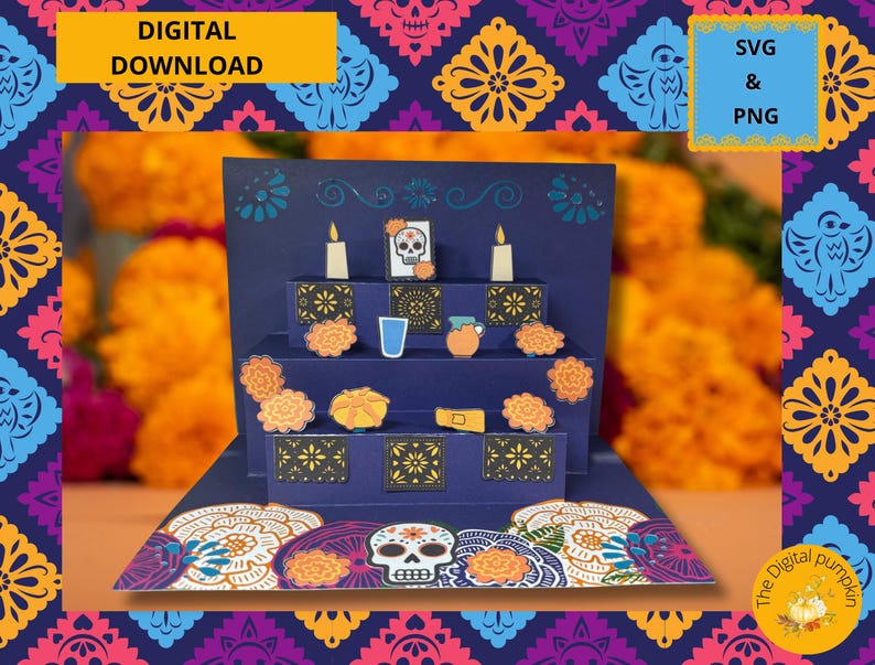 Altar, Dia De Muertos, Nicho, Day of the Dead, SVG, PNG - Etsy
