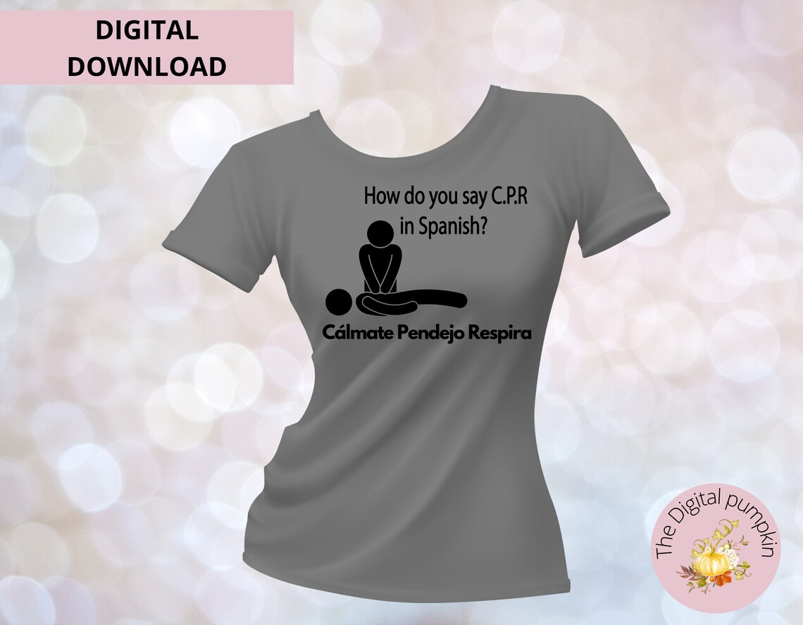 Funny Spanish SVG, CPR, PNG - Etsy