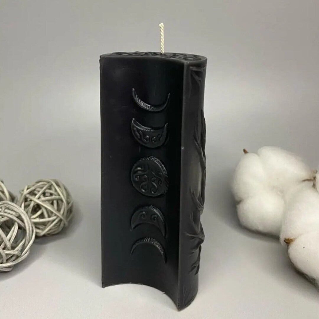 Moon Phases Candle Mould, Lunar Tree, Moon Tree, Rituals, Witchcraft ...