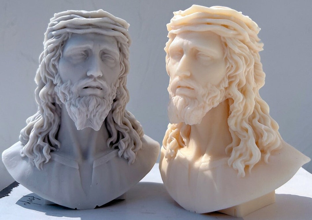 Jesus Bust Silicone Mold, Holy Characters, Religious, Jesus, Cross ...