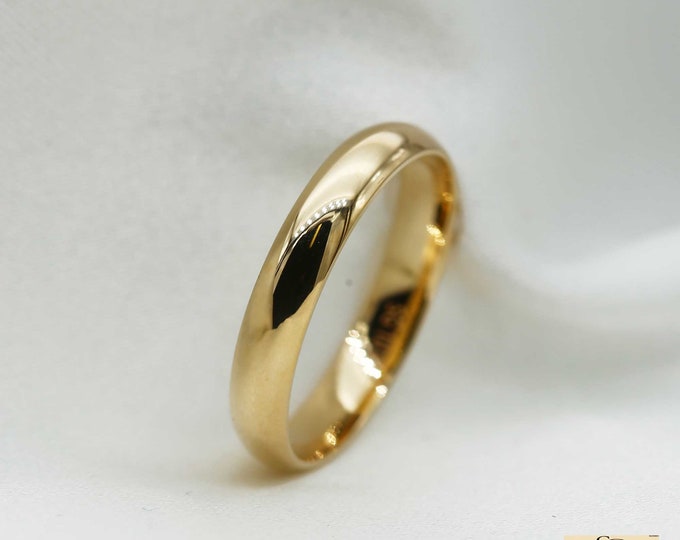 SALE 10k 14k Solid Gold Ladies Rings 1mm Gold Bands Gold Pinky Ring ...