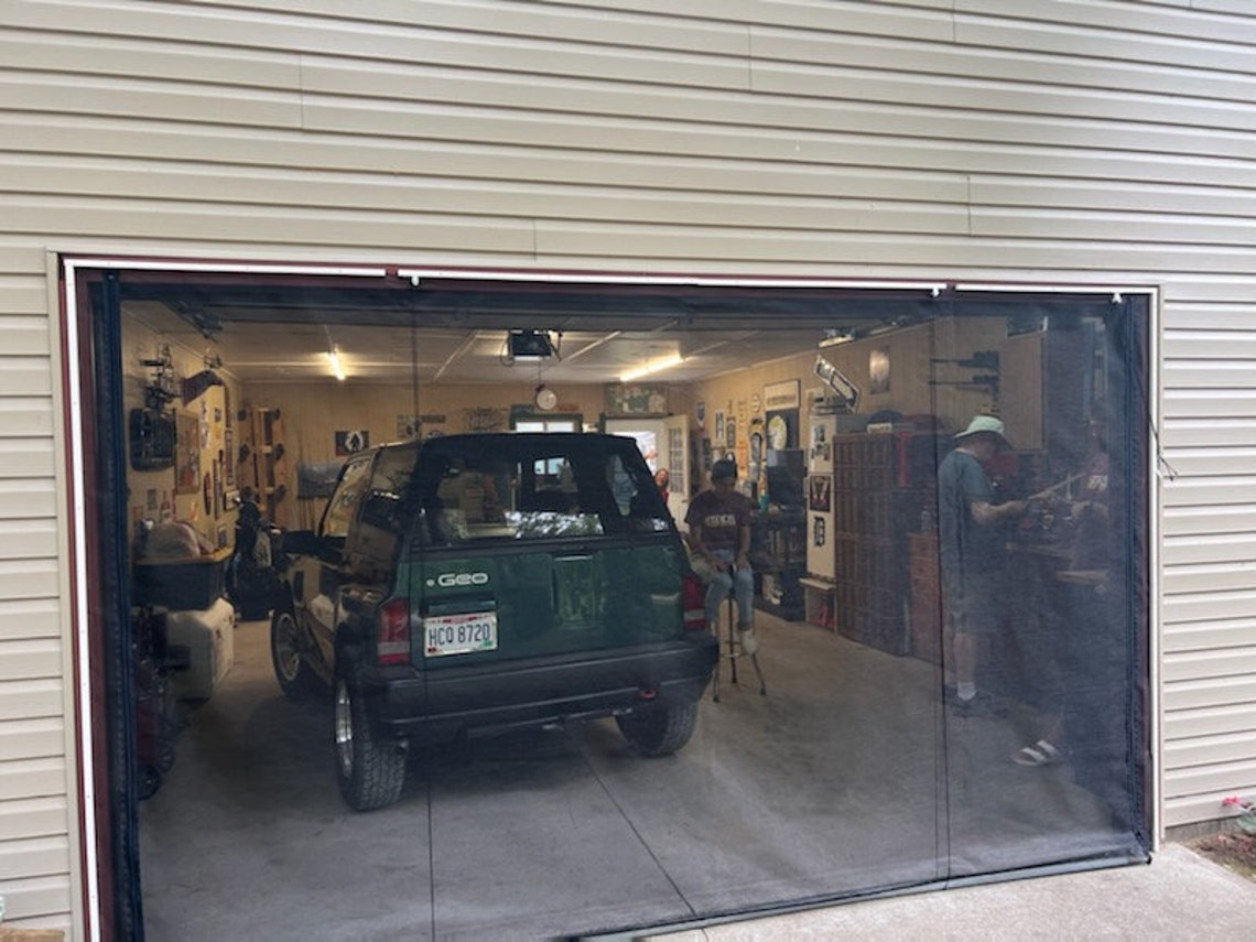 Zip-roll Brand, 12x8 Garage Door Roll up Screen - Etsy