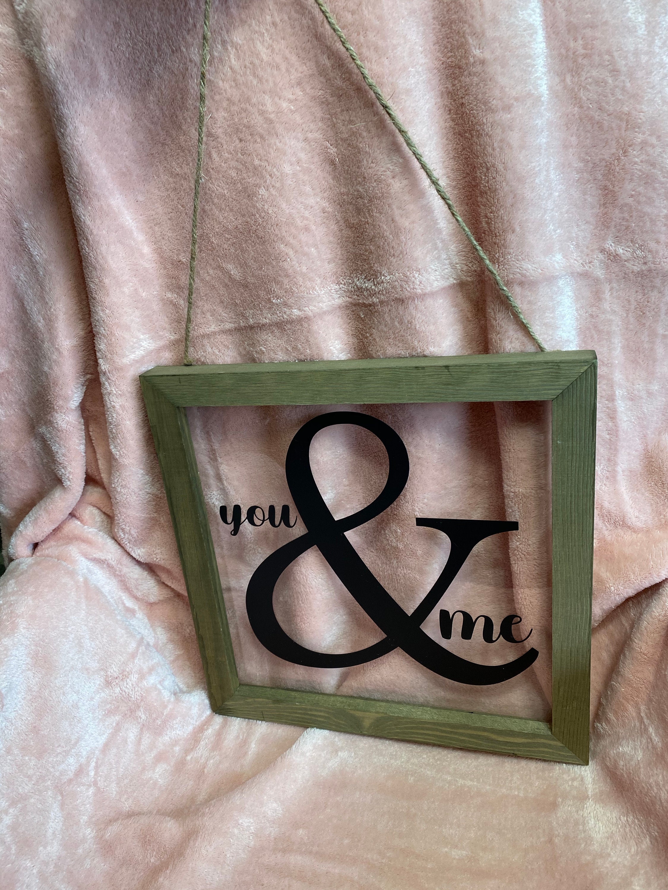 Rustic you & Me Sign - Etsy