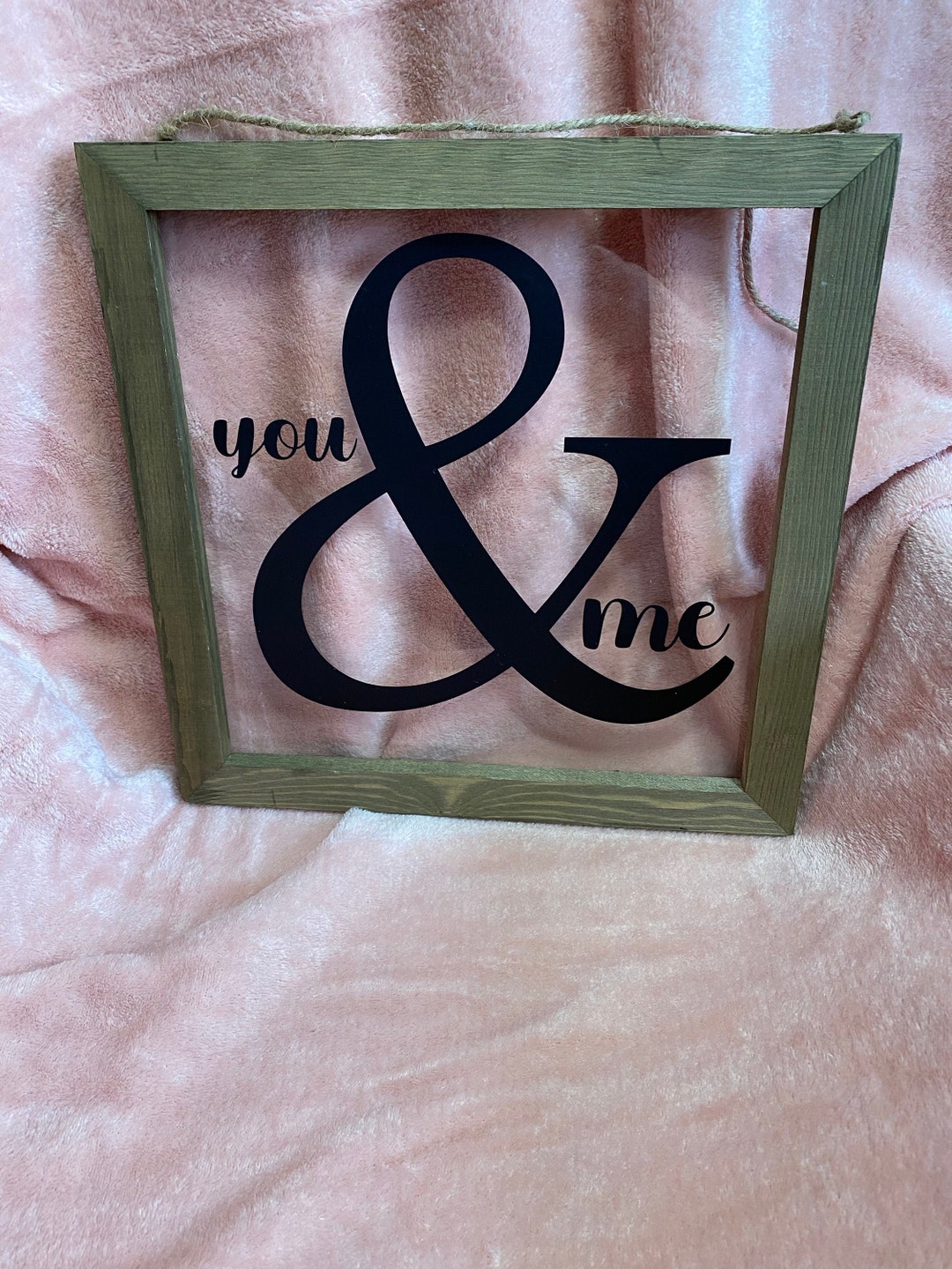 Rustic "you & Me" Sign - Etsy