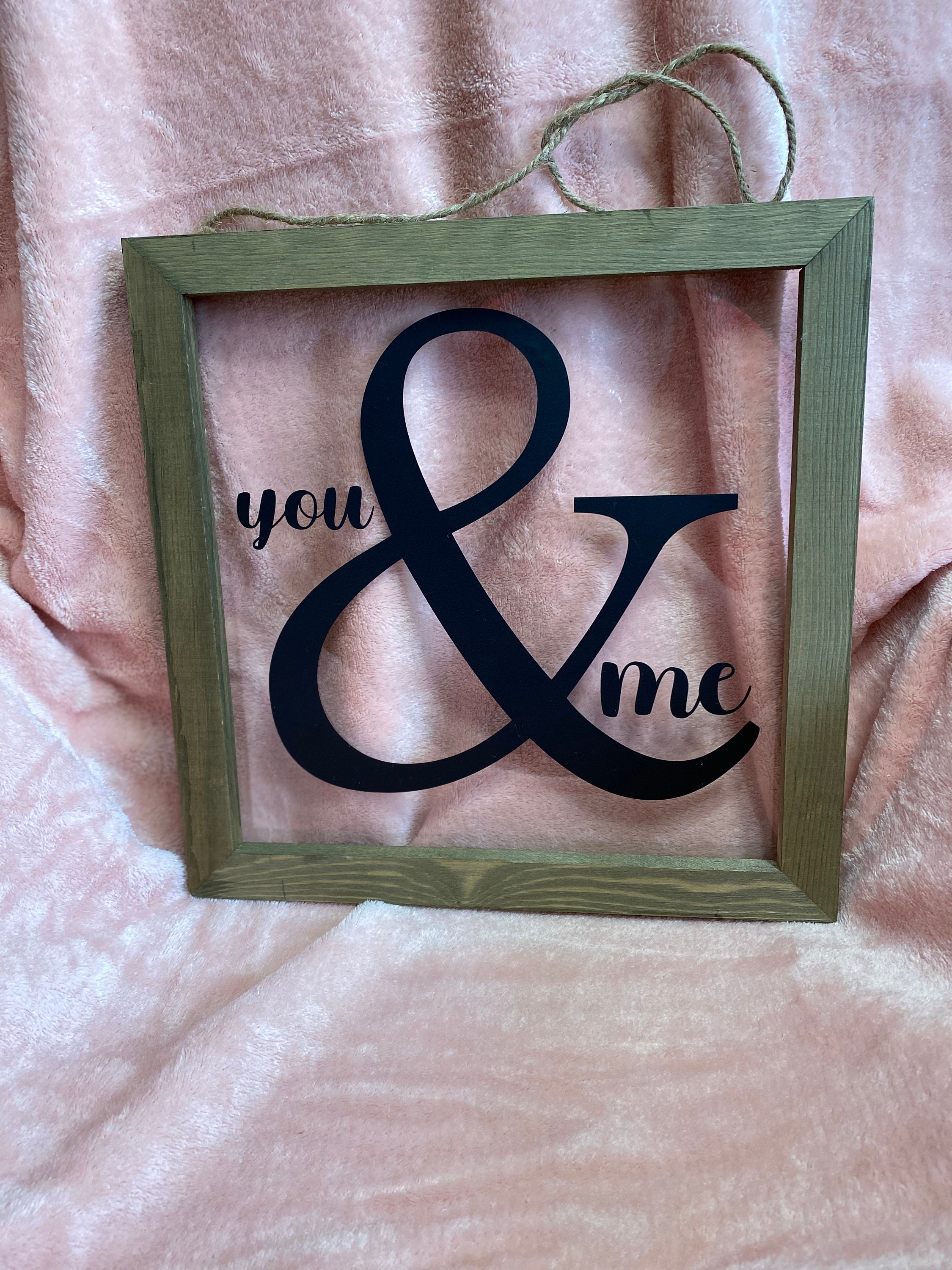 Rustic you & Me Sign - Etsy