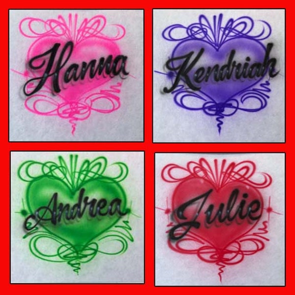 Airbrush Name - Etsy