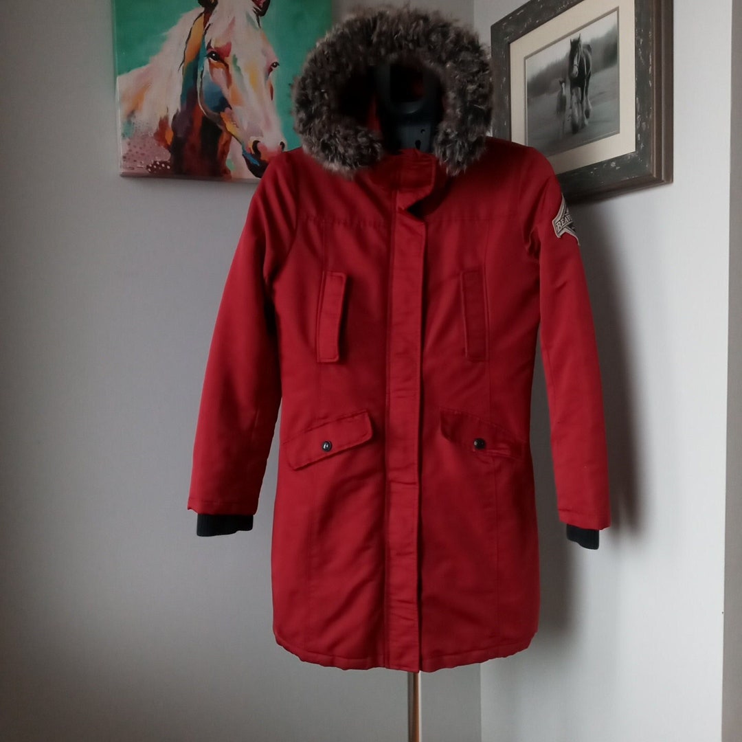 Vintage Beaver Canoe Mid Length Lined Parka Coat Size Small - Etsy