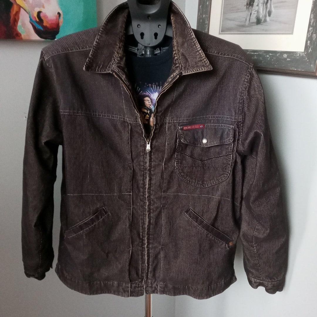 Vintage 90'S Quicksilver Corduroy Full Zip Jacket Size Medium - Etsy