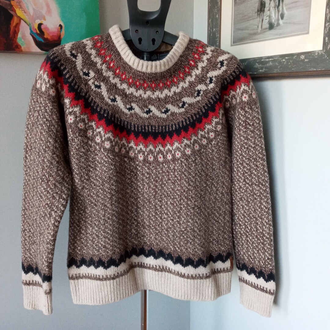 Vintage Roots Fair Isle Wool Blend Pullover Sweater Size Large but Runs ...