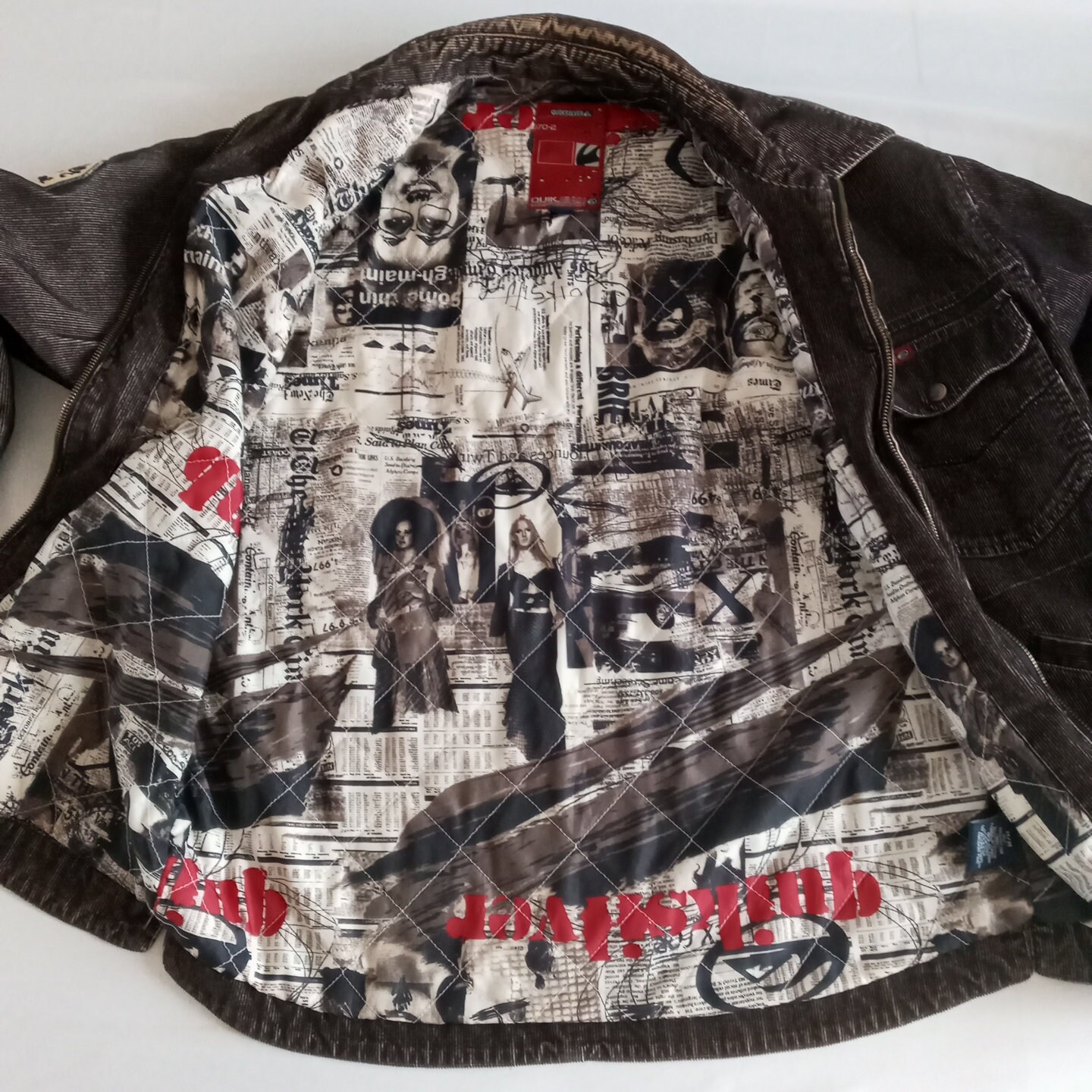 Vintage 90'S Quicksilver Corduroy Full Zip Jacket Size Medium - Etsy