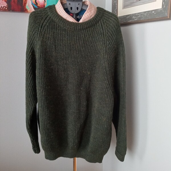 Dark Green Sweater - Etsy