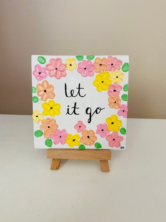 Custom Mini Summer Canvas Painting With Easel | Etsy