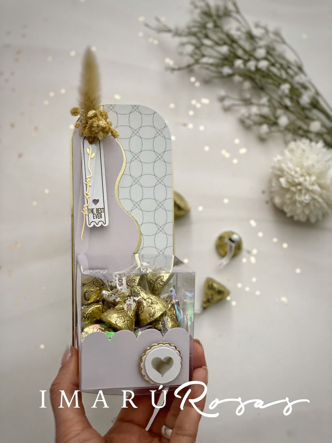 Stage Type Box Mold, Mother's Day, Easy Assembly of Box Template ...