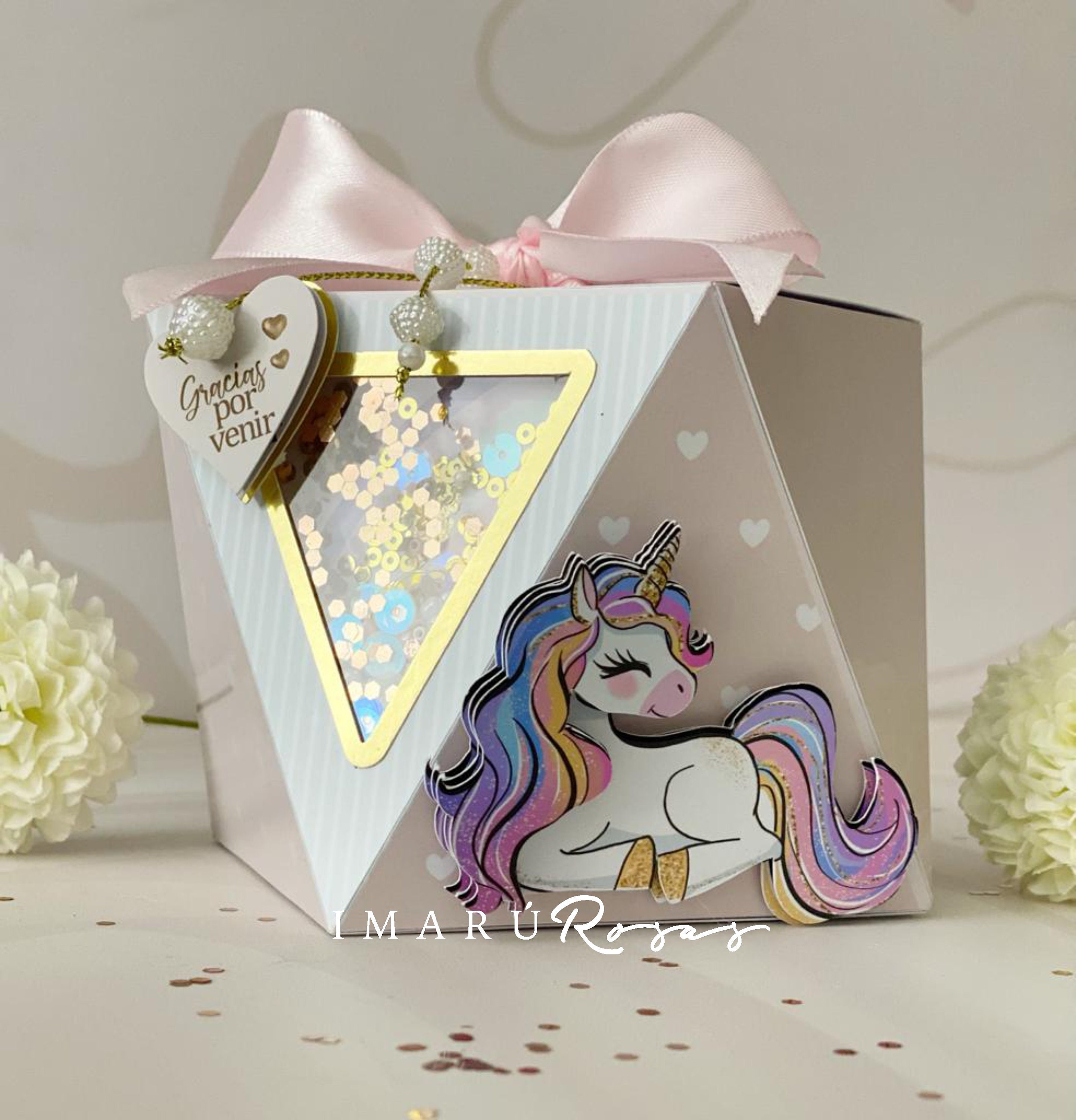 Molde cajita con shaker triangular Template Box si incluye - Etsy España