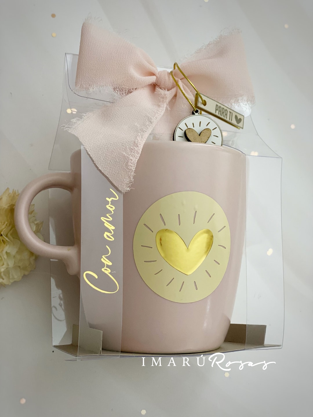 Acetate or Mica Box Mold for Cup ..for You With Love, Easy to Assemble ...