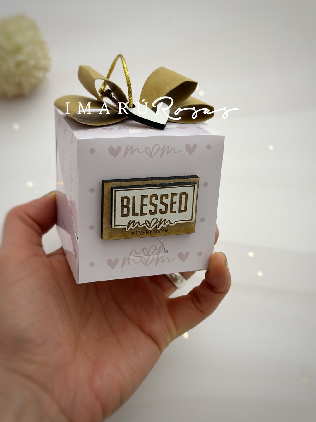 Square Box Mold With Internal Acetate Base. Blessed Mom Every Day ...