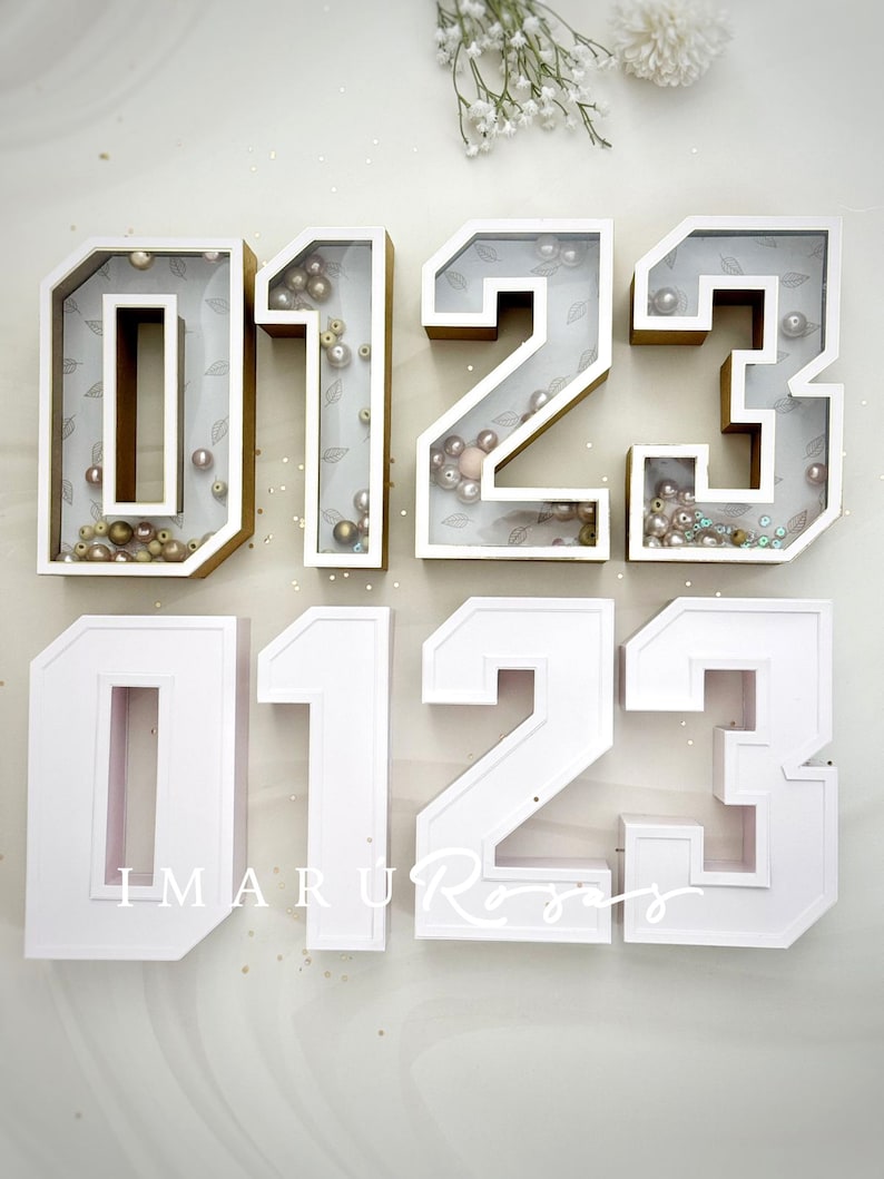 3D Number Molds, From 0 to 9, With Shaker and Without Skaker, Cutting ...