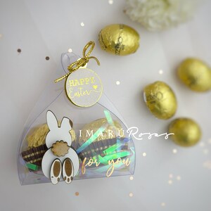 Acetate Box Mold for 2 Chocolates. Happy Easter for You, Assembled ...