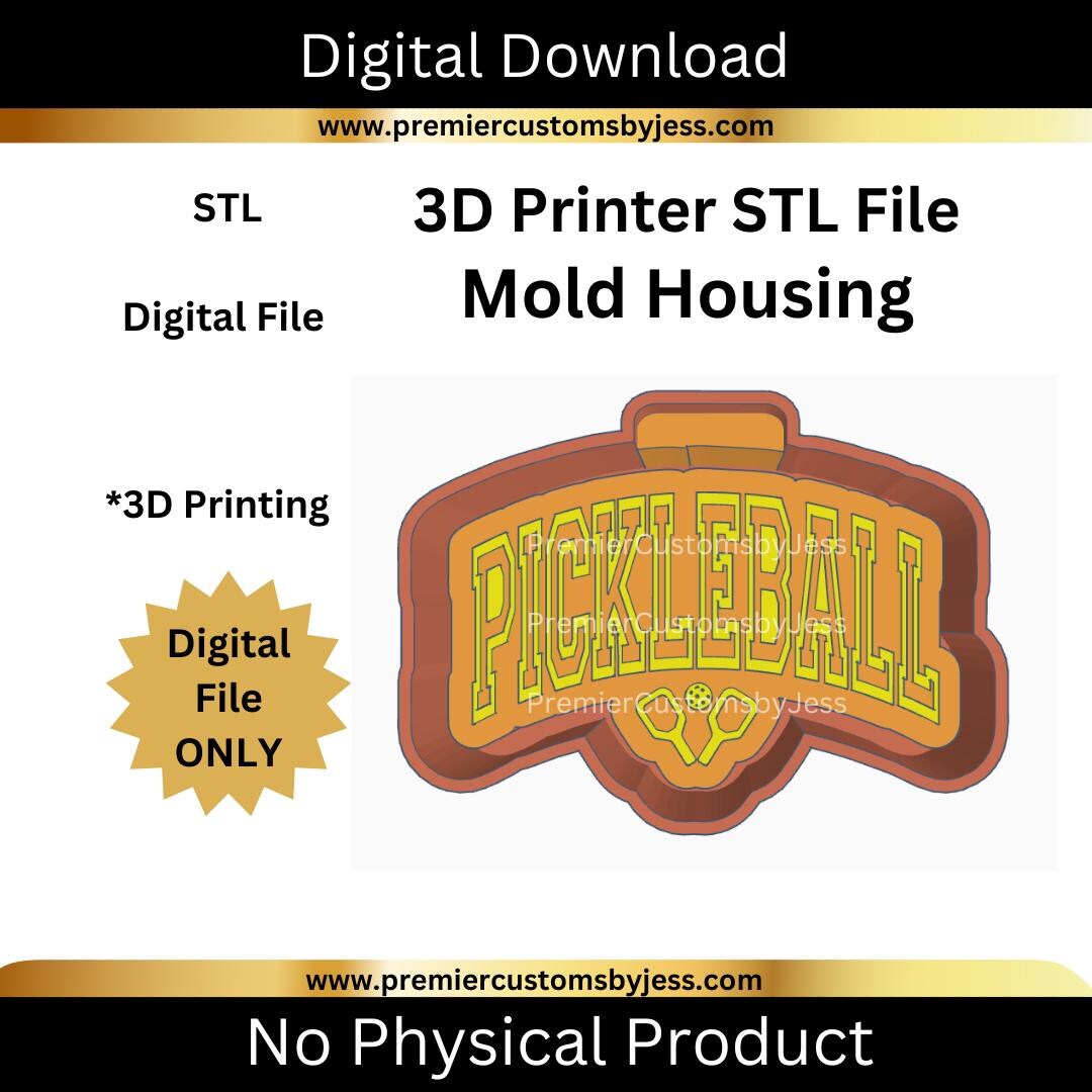 Pickleball Car Freshie Housing STL File, STL 3D Printer File, Digital ...
