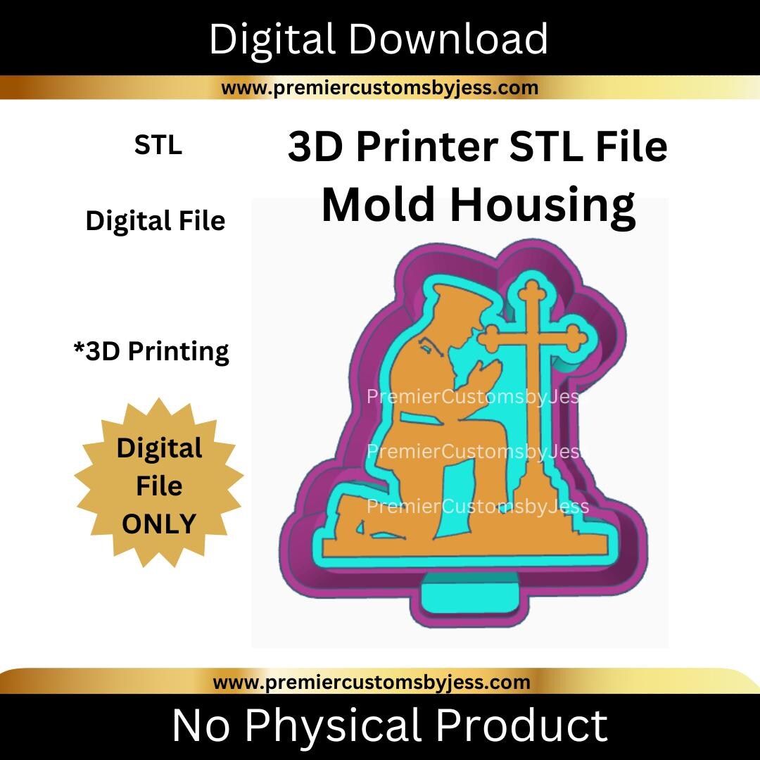 Marine Praying Car Freshie Housing STL File, STL 3D Printer File ...