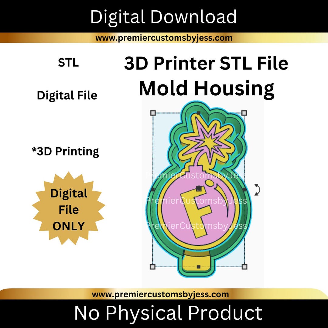 F B*mb Funny Car Freshie Housing STL File, STL 3D Printer File, Digital ...