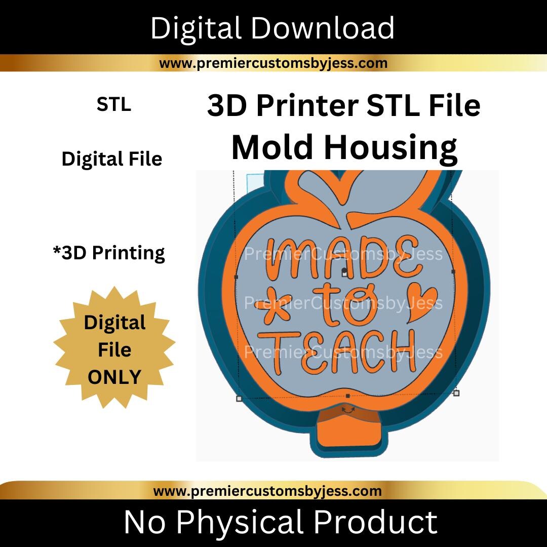 Made to Teach Car Freshie Housing STL File, STL 3D Printer File ...