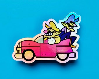 Waluigi Sticker | Etsy