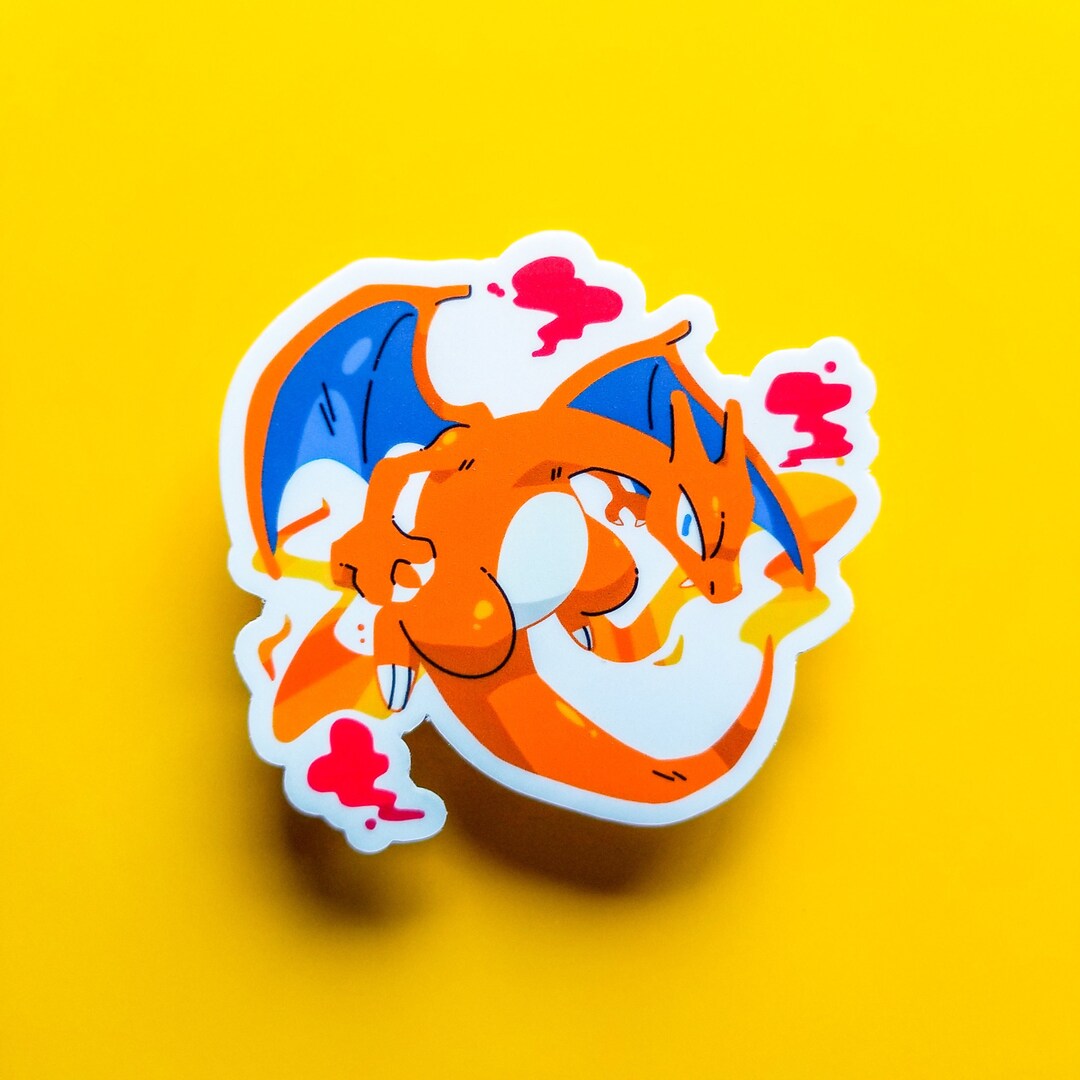 Charizard Sticker - 3" X 3" - Etsy
