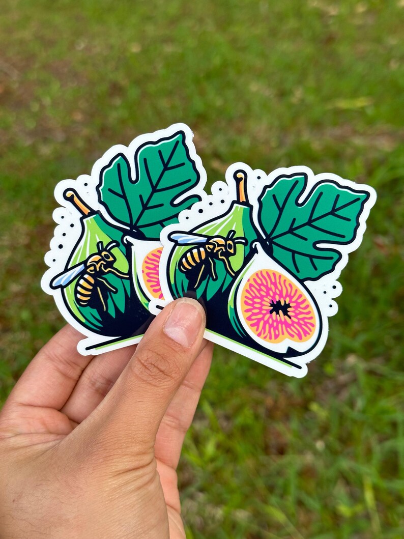 Fig & Wasp 3 Vinyl Sticker Original Art - Etsy