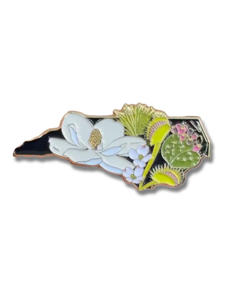 NC State Native Plants Enamel Pin - Etsy