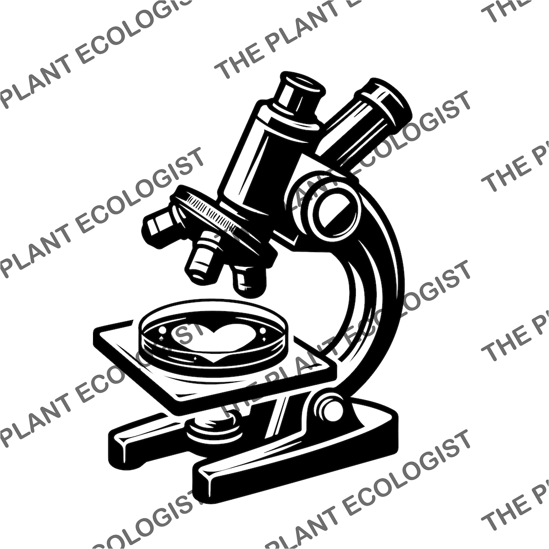 Microscope Love Science Valentine's Graphic SVG and PNG for Cricut, HTV ...