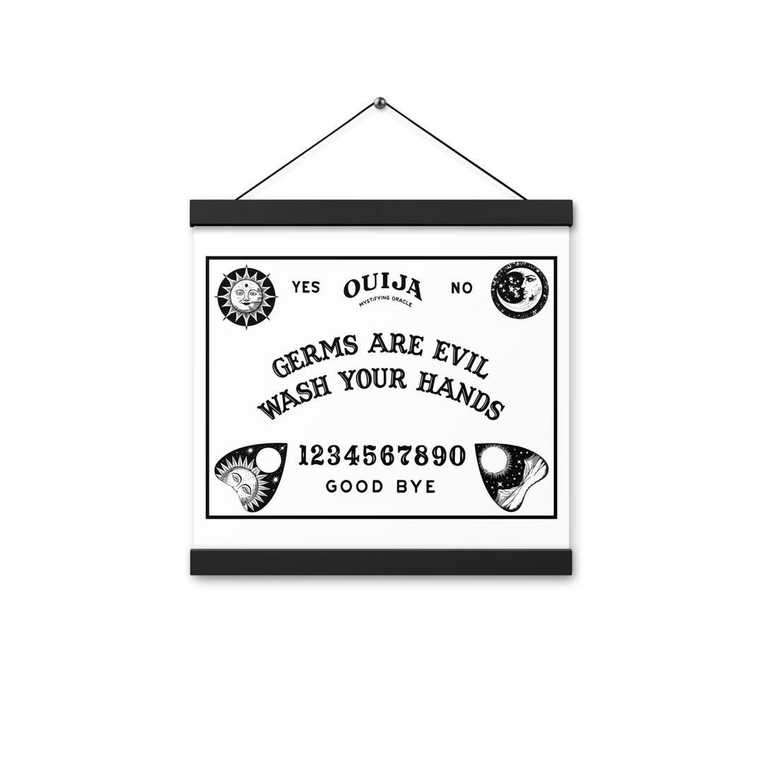 Spooky Germs Are Evil Ouija Board Poster With Hangers Halloween Decor ...