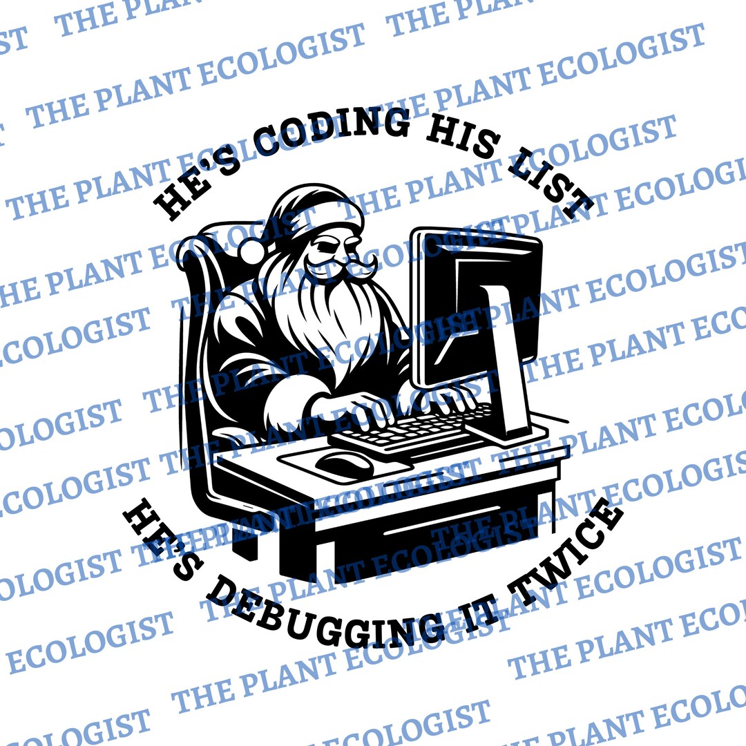 Coding Santa Claus SVG and PNG 2000x2000 - Etsy