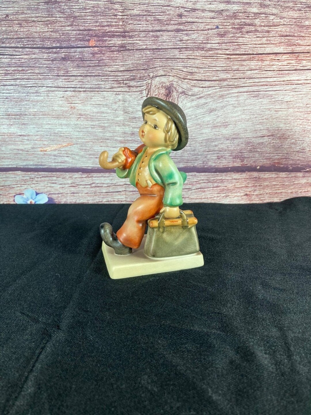 Goebel Hummel Merry Wanderer Boy Figurine M I Hummel Stamped 11/0 TMK 5 ...